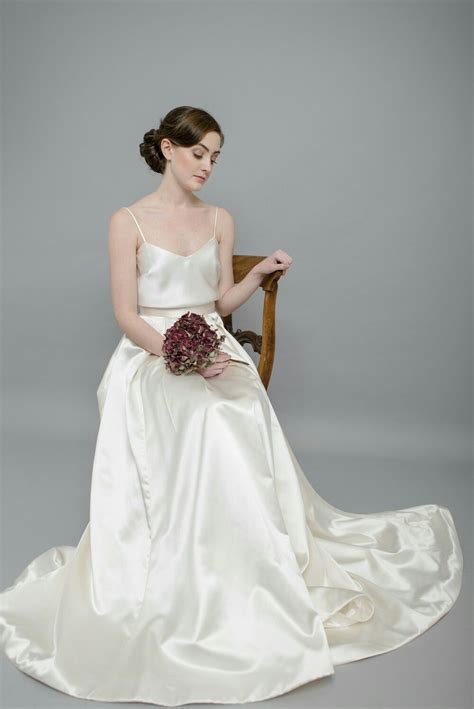 Clara Skirt Ferrara Elena One Shoulder Wedding Dress Couture Bridal Wedding Dresses Skirts