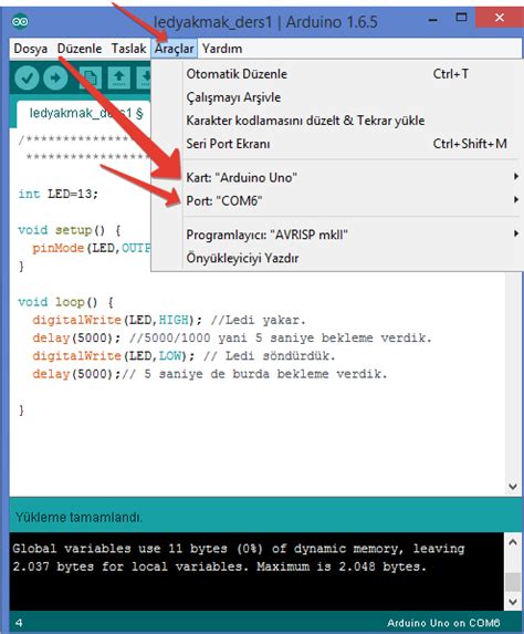 Arduinocu Adam Arduino Ile Led Yakmak