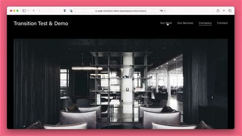Squarespace Animated Page Transitions Plugin Demo Youtube