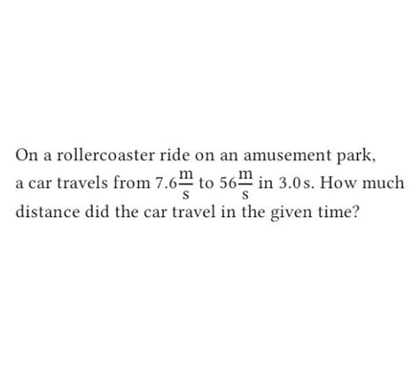 Kinematics Equation 2 Example 4