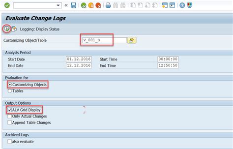 Trace Log Data Changes SAPCODES