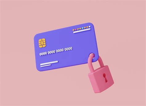 Premium Photo Credit Card With Padlock Payment Protection Concept Secure Credit Card