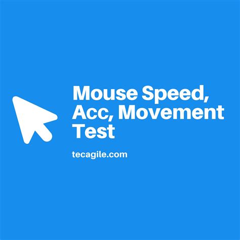 Online Mouse Cursor Speed Movement Acceleration Test