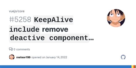 `keepalive Include` Remove `deactive Component` Should Remove The Component From Keep Alive