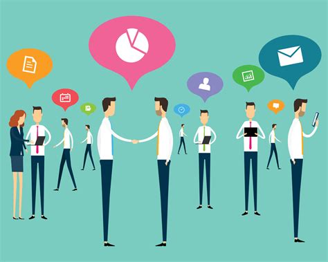 Flat Vector Business People Working Meeting And Communications With