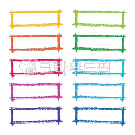 색연필 컬러풀 라벨 리본 테이프 사진이미지일러스트캘리그라피 Green Seed작가