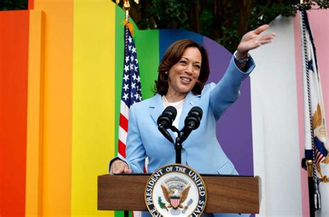 Vice President Kamala Harris Quotes Kylie Minogue At Pride Event Watch