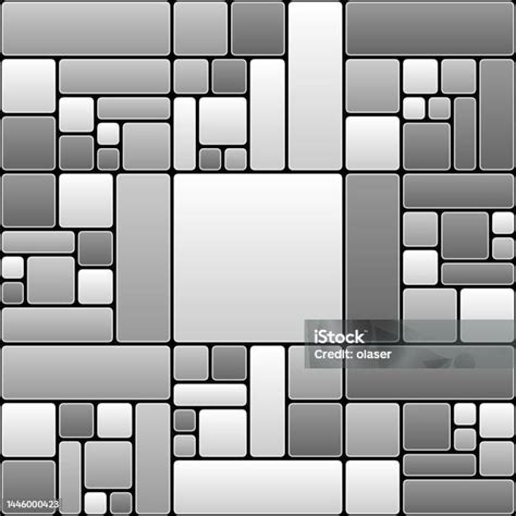 사각형의 사각형의 회색 배율 3d 프랙탈 패턴 0명에 대한 스톡 벡터 아트 및 기타 이미지 0명 3차원 형태 그라데이션 Istock
