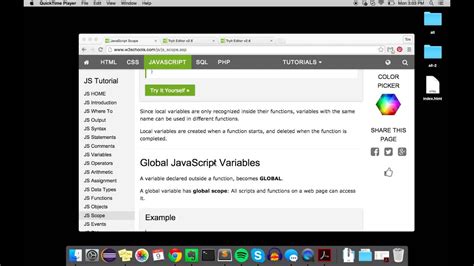 Local Vs Global Scope Javascript Youtube