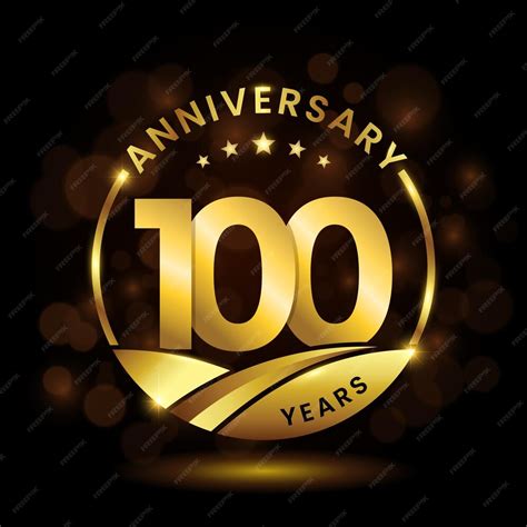 Premium Vector 100 Years Anniversary Anniversary Celebration Logo