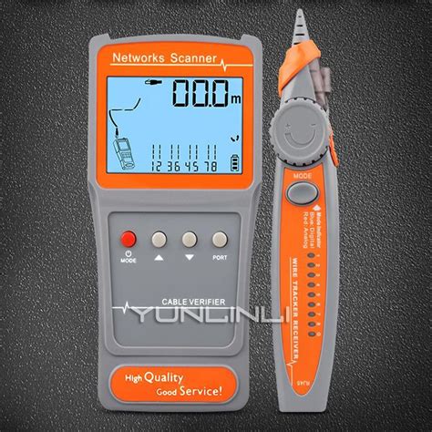 Network Cable Tester Multi Functional Lcd Cable Length Tester Breakpoint Tester Cable Checker