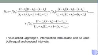 Lagrange Interpolation PPTX
