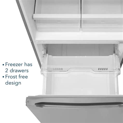 Insignia™ 186 Cu Ft Bottom Freezer Refrigerator With Energy Star