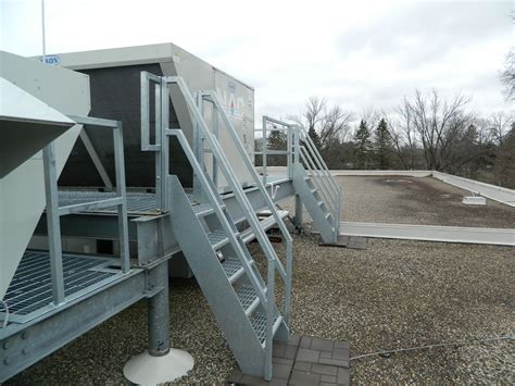 Fixed Roof Access Ladder New Steel Roof Ladder Solution