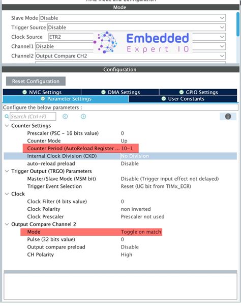 Stm32 Timers Applications External Trigger Embeddedexpertio