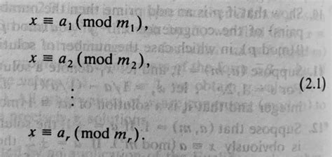 Solved Prove The Generalized Chinese Remainder Theorem