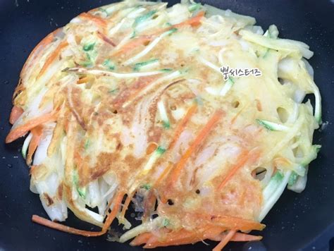 야채 듬뿍 바삭한 야채전