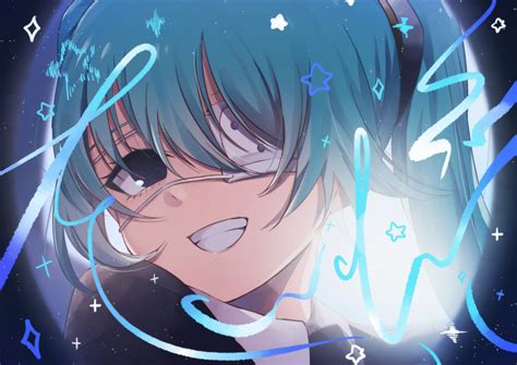 Safebooru 1girl Absurdres Aqua Hair Black Eyes Black Jacket Black
