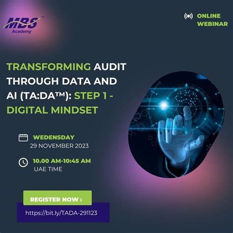 How To Transform Your Audit With Data And Ai Mbs Academy Middle East Posted On The Topic