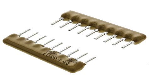 4609x 101 331lf Bourns 4600x 330Ω ±2 Bussed Resistor Array 8 Resistors 1 13w Total Sip