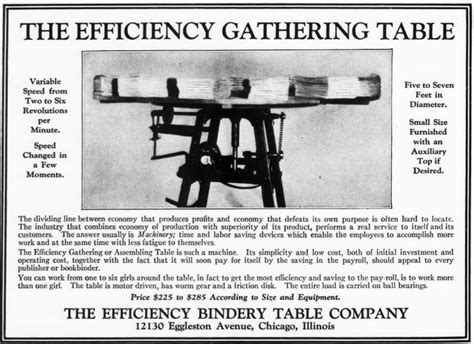 Efficiency Bindery Table Company Mycompanies Wiki Fandom
