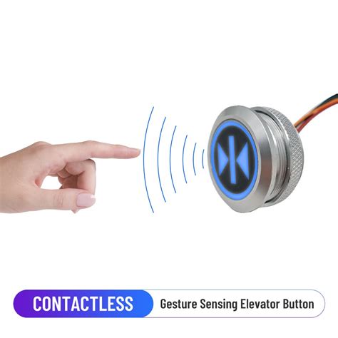 Touchless Sensor Elevator Round Push Button Ip68 W Grandado