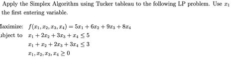 Answered Apply The Simplex Algorithm Using… Bartleby