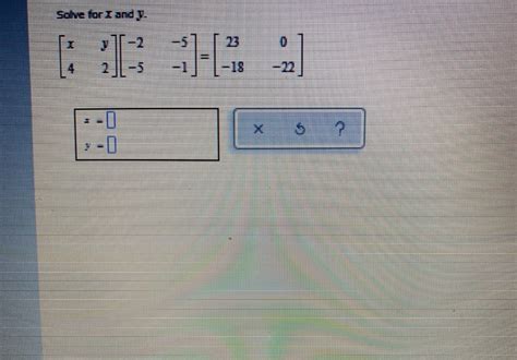 Solved Consider The Following Matrix Choose The Correct Chegg Com