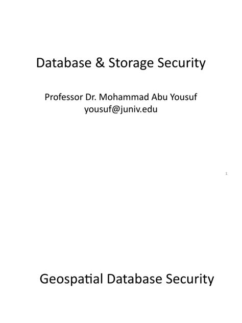 lecture 11 database security pdf
