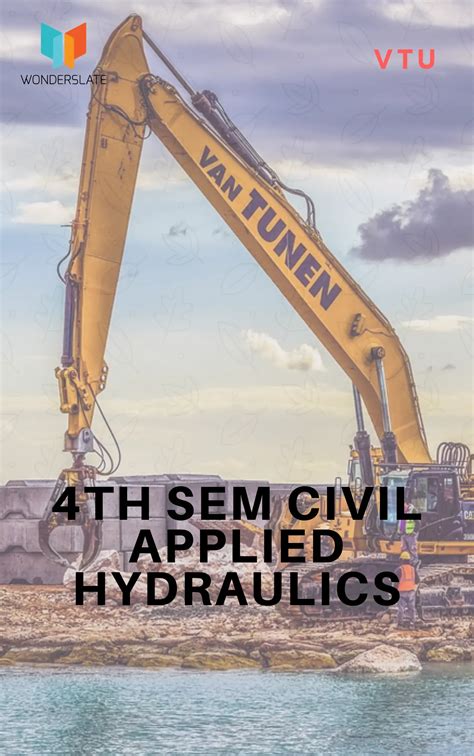 Wonderslate Vtu 4th Sem Civil Applied Hydraulics For 2024 Exam