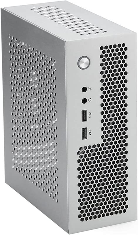 Viupolsor A09 Mini Itx Gaming Pc Chassis Silver Htpc Case With Usb2 0 Home Desktop