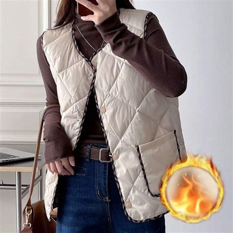 굿쇼핑몰 여자 누빔 경량 다이아몬드 베스트 조끼 패딩 퀼팅