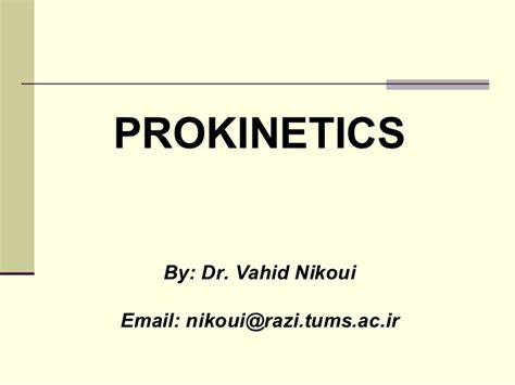 Prokinetics