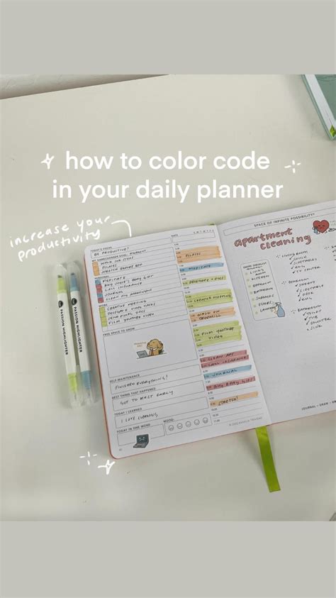 How To Color Code In A Daily Planner Artofit