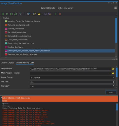 Solved Label Objects Deep Learning Error Esri Community