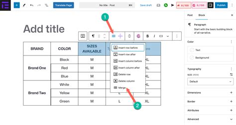 How To Merge Cells In A Table Tableberg