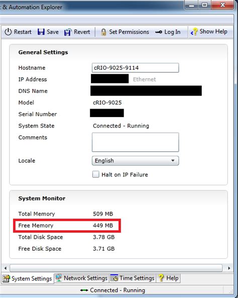 monitoring cpu and memory usage on real time embedded targets ni