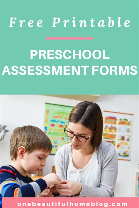 Preschool Assessment Free One Beautiful Home