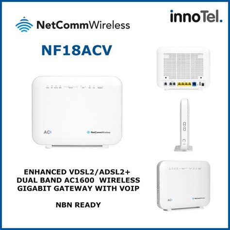 NetComm NF ACV Ports Wireless Modem Router For Sale Online EBay