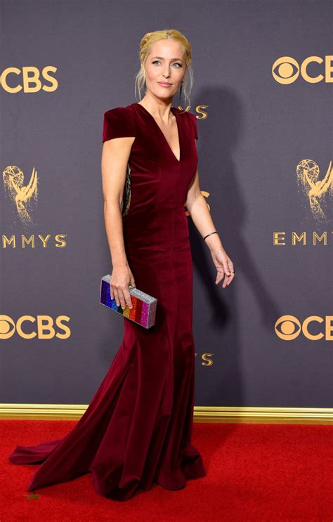 Gillian Anderson Emmy Awards In Los Angeles Celebmafia