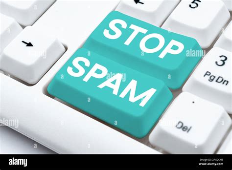 Text Caption Presenting Stop Spam Business Overview End The Intrusive