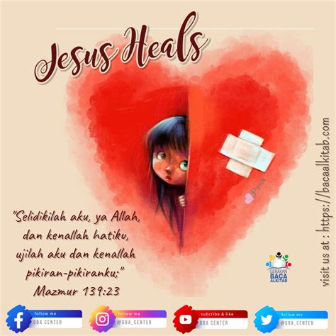 Jesus Heals Mazmur 13923 Tb Gerakan Baca Alkitab