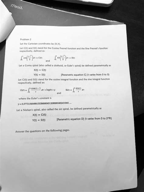 Solved Let The Cartesian Coordinates Be Xy Let Ct And St Stand