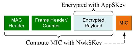lorawan message structure two session keys i e nwkskey and appskey
