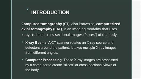 Basics In Ct Computed Tomography Ct Generations Computed Tomography Working Principle