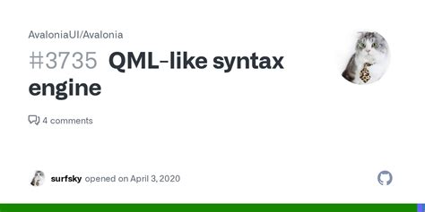 Qml Like Syntax Engine · Issue 3735 · Avaloniauiavalonia · Github