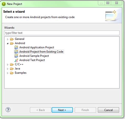 Missing Androidmanifestxml When Importing An Old Android Project Into