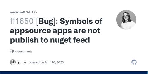 Bug Symbols Of Appsource Apps Are Not Publish To Nuget Feed · Issue 1650 · Microsoftal Go