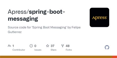 GitHub Apress Spring Boot Messaging Source Code For Spring Boot