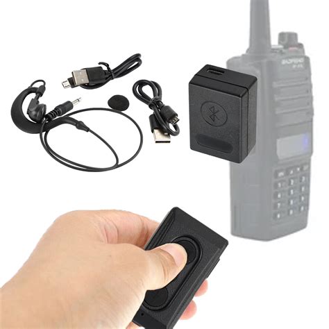 Wireless Bluetooth Ptt Controller Earphone K Plug Adapter For Baofeng 5r Tyt